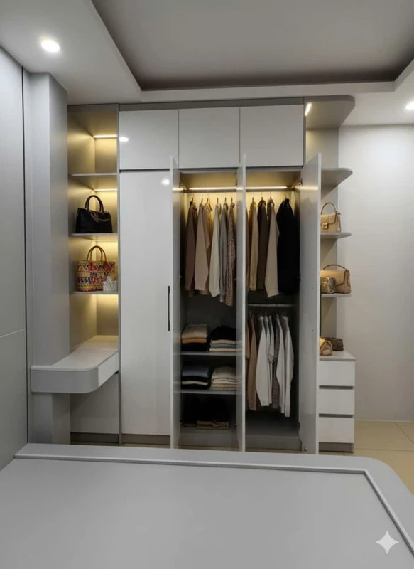 Combo phòng ngủ gỗ MDF CBHD - Nội Thất Trâm Lâm